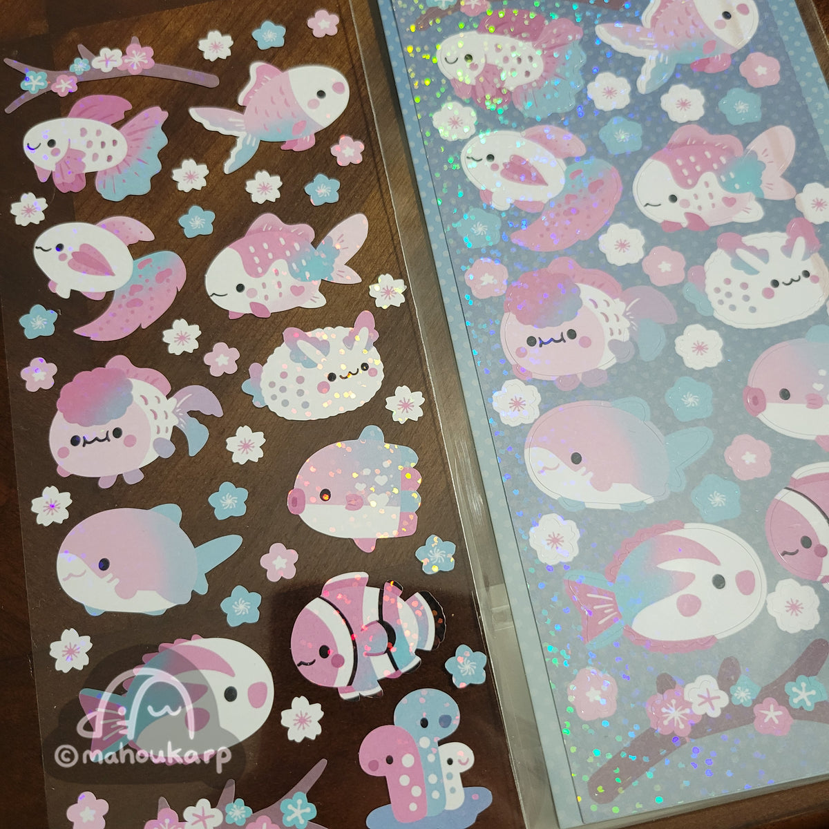 Flowery Fish [Deco Sticker Sheet] – Mahoukarp