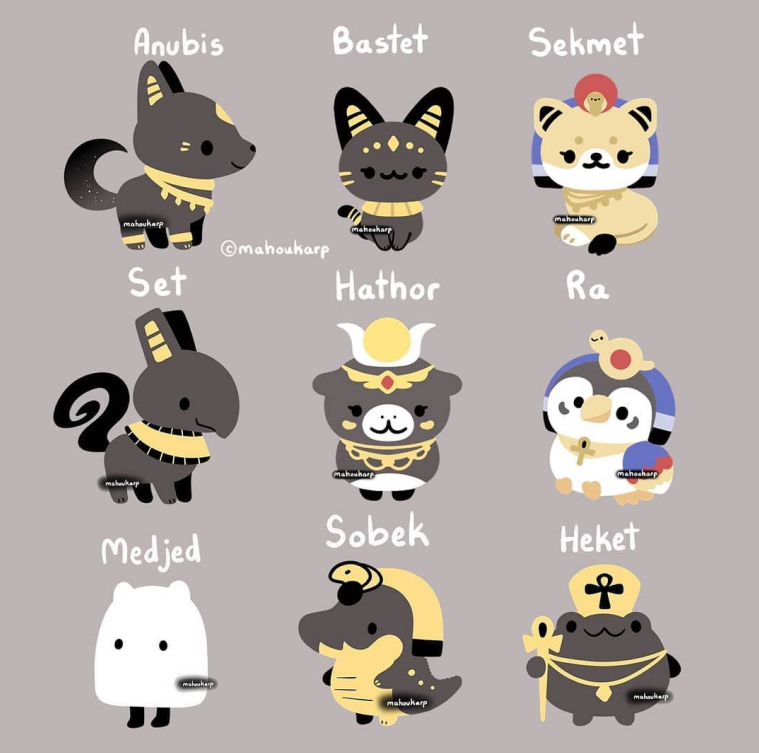 Egyptian Stickers Part 1 – Mahoukarp
