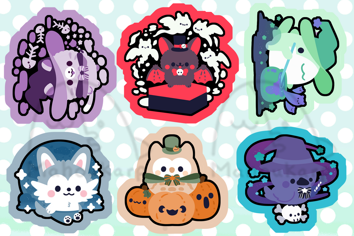 Halloween part 5 Sticker Sheet (Holo) – Mahoukarp
