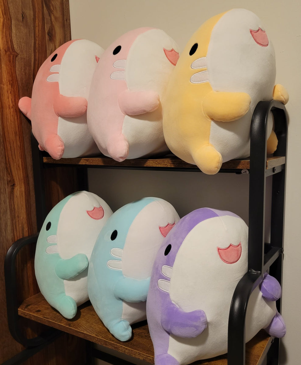 [Instock] Rainbow Mochi Sharks (12in) – Mahoukarp