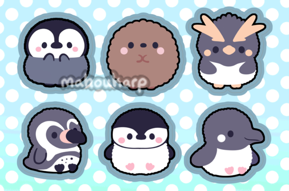 Penguin Sticker Sheet – Mahoukarp